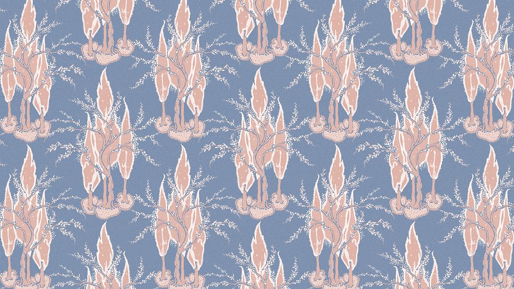 Aesthetic pastel botanical pattern, seamless | Premium Photo ...