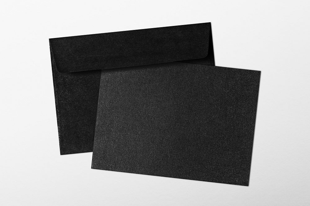 Black envelope, business branding stationery | Free Photo - rawpixel