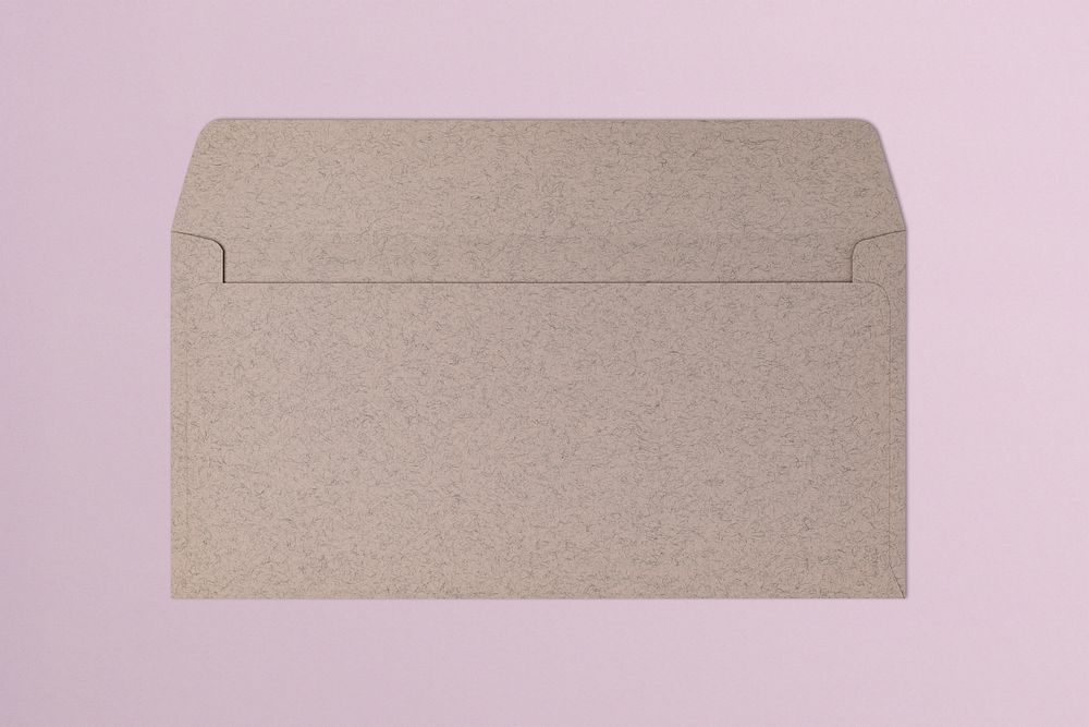 Brown opened envelope, flat lay | Free Photo - rawpixel