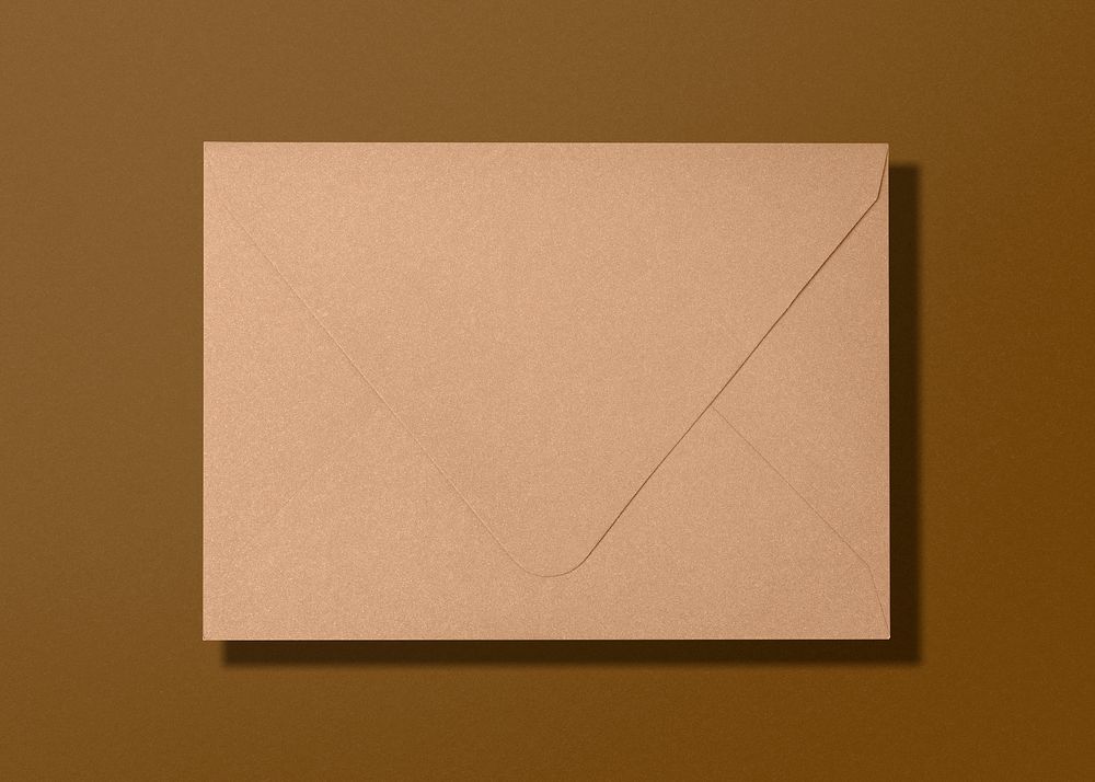 Brown envelope, flat lay design | Free Photo - rawpixel