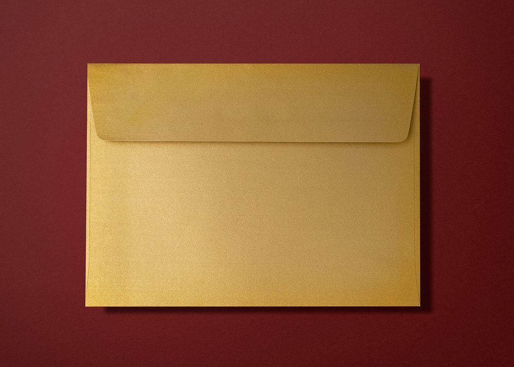 Brown envelope, flat lay design | Free Photo - rawpixel