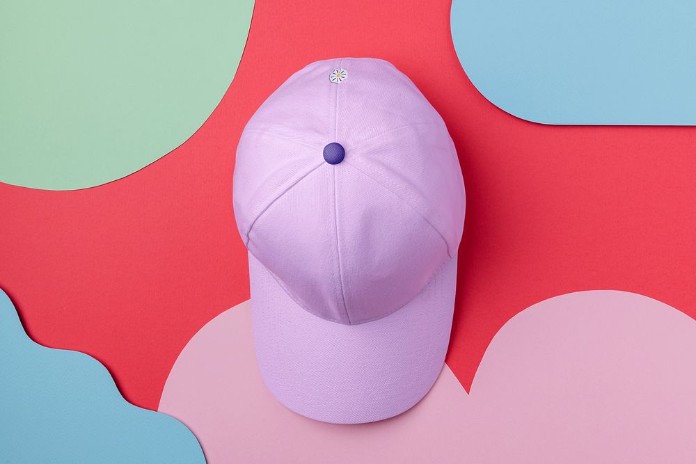 Purple baseball cap, color pop | Free Photo - rawpixel