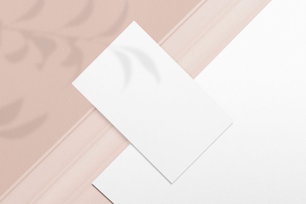 Blank white name card, paper | Free Photo - rawpixel