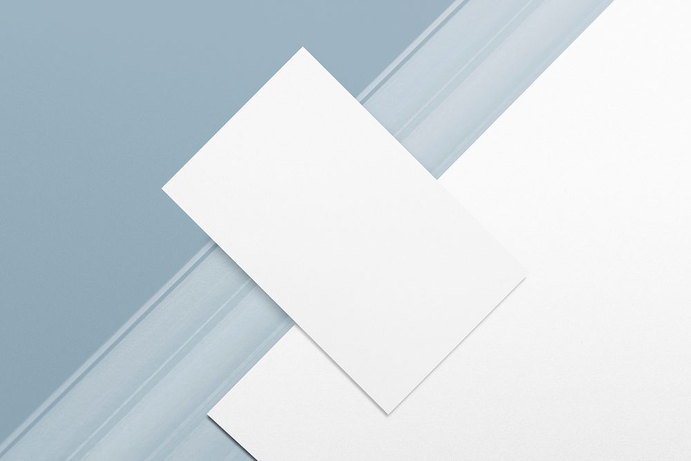 Blank white name card, paper | Free Photo - rawpixel