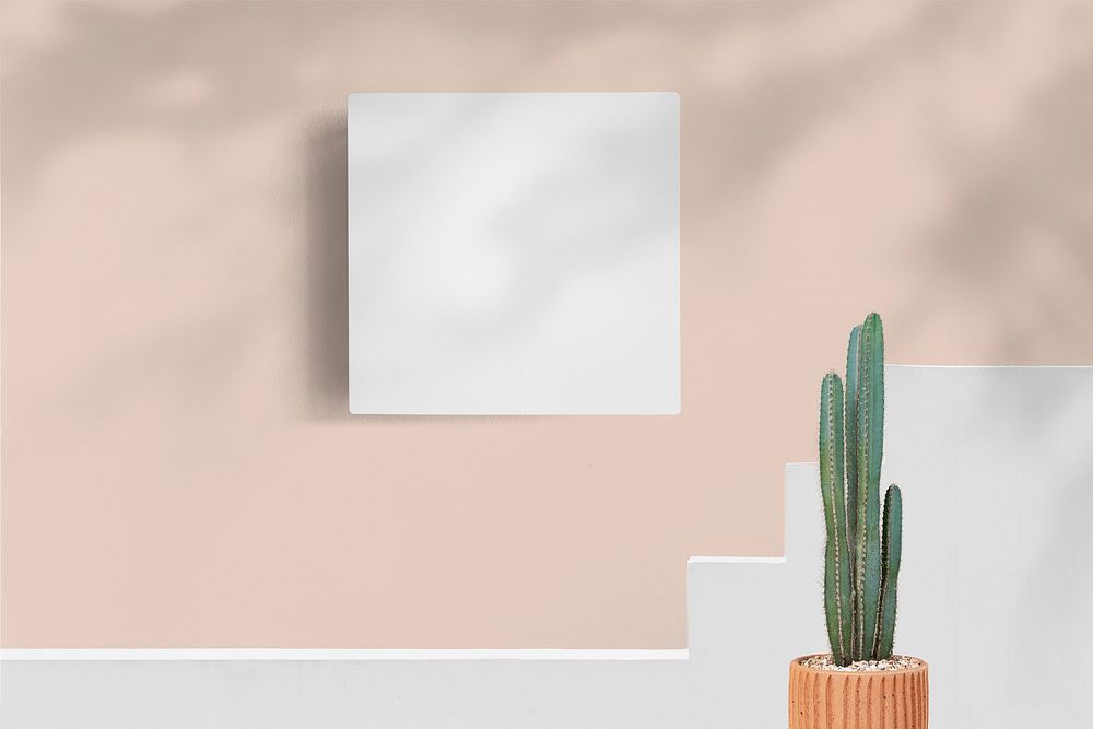 Modern white shop sign on pink | Free Photo - rawpixel