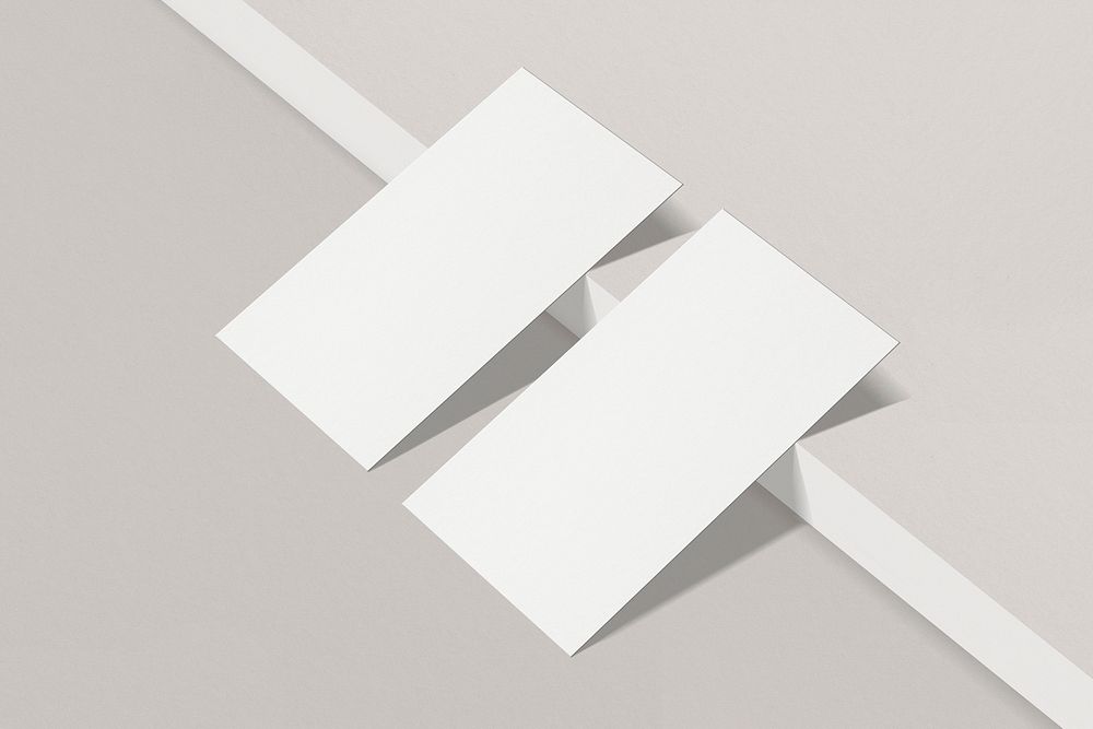 Blank white paper name cards | Free Photo - rawpixel