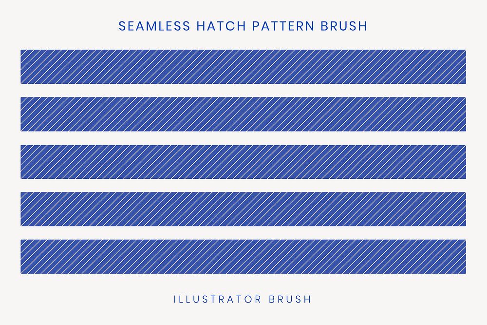 Seamless hatch pattern brush, blue | Premium Vector Add-on - rawpixel