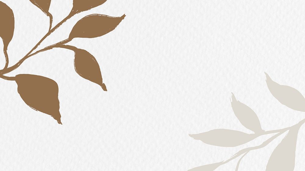 Minimal leaf desktop wallpaper, botanical | Free Photo - rawpixel
