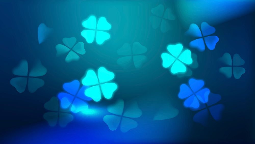 Good luck desktop wallpaper, blue | Free Photo - rawpixel