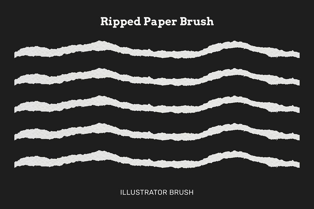Torn paper craft brush, white | Premium Vector Add-on - rawpixel