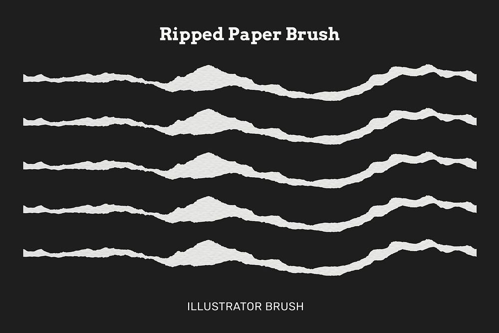Torn paper craft brush, white | Premium Vector Add-on - rawpixel
