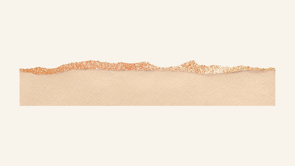 Ripped paper craft sticker, beige | Premium Vector - rawpixel