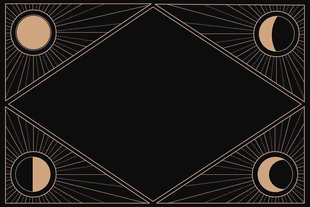 Tarot frame background, abstract boho | Premium Vector - rawpixel