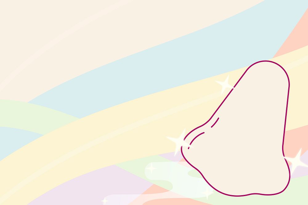 Cute background, nose, colorful cartoon | Free PSD - rawpixel