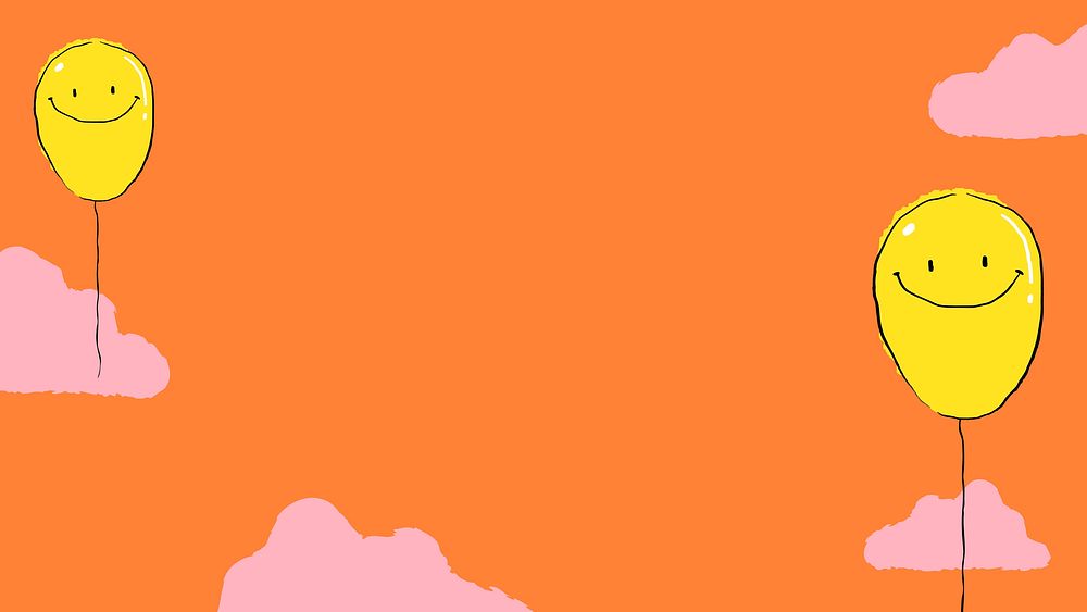 Orange desktop wallpaper background, cute | Free Photo - rawpixel
