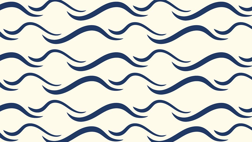 Seamless wave pattern desktop wallpaper, | Free Photo - rawpixel