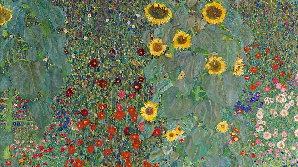 Klimt art wallpaper, desktop background, | Premium Photo Illustration ...