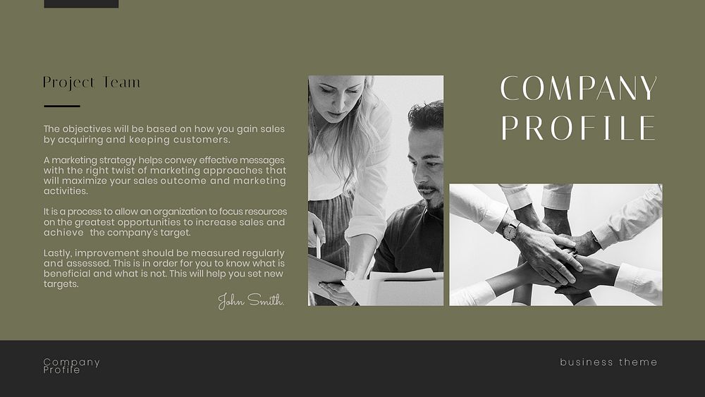 Company profile YouTube thumbnail template, | Premium PSD Template ...