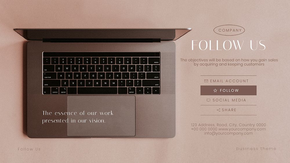 Follow us Facebook ad template, | Premium PSD Template - rawpixel