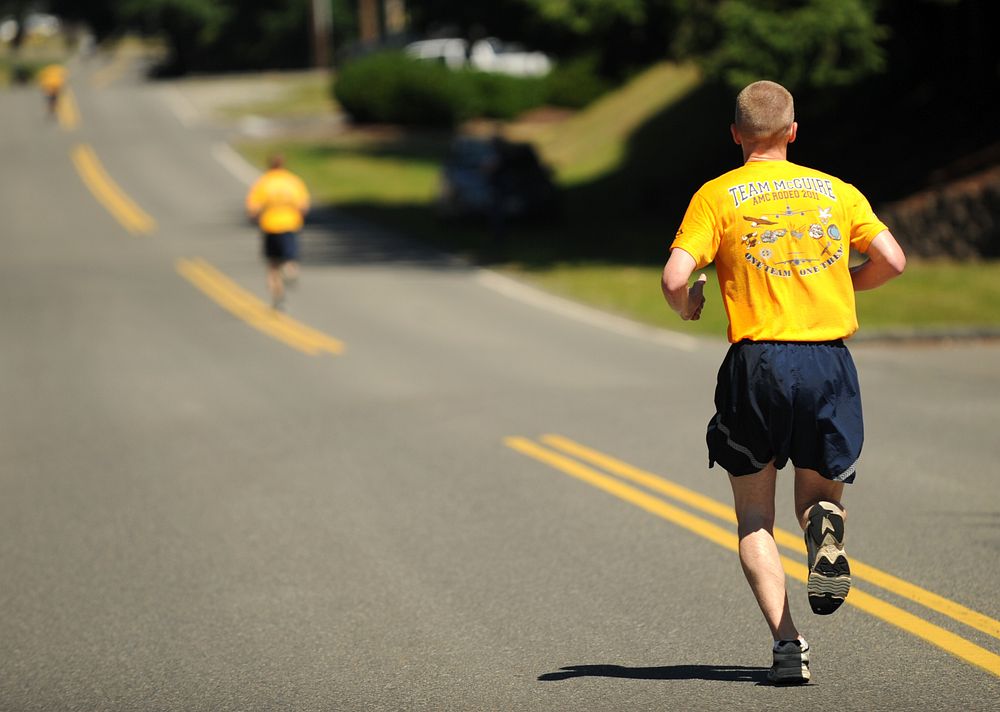 U.S. Airmen run 1.5 miles | Free Photo - rawpixel
