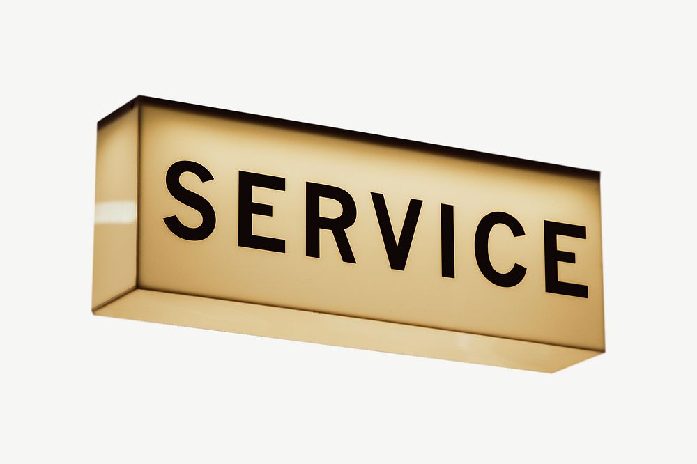 Service sign collage element psd | Premium PSD - rawpixel