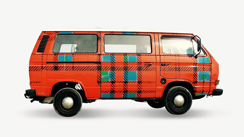 Minivan vehicle collage element psd | Premium PSD - rawpixel