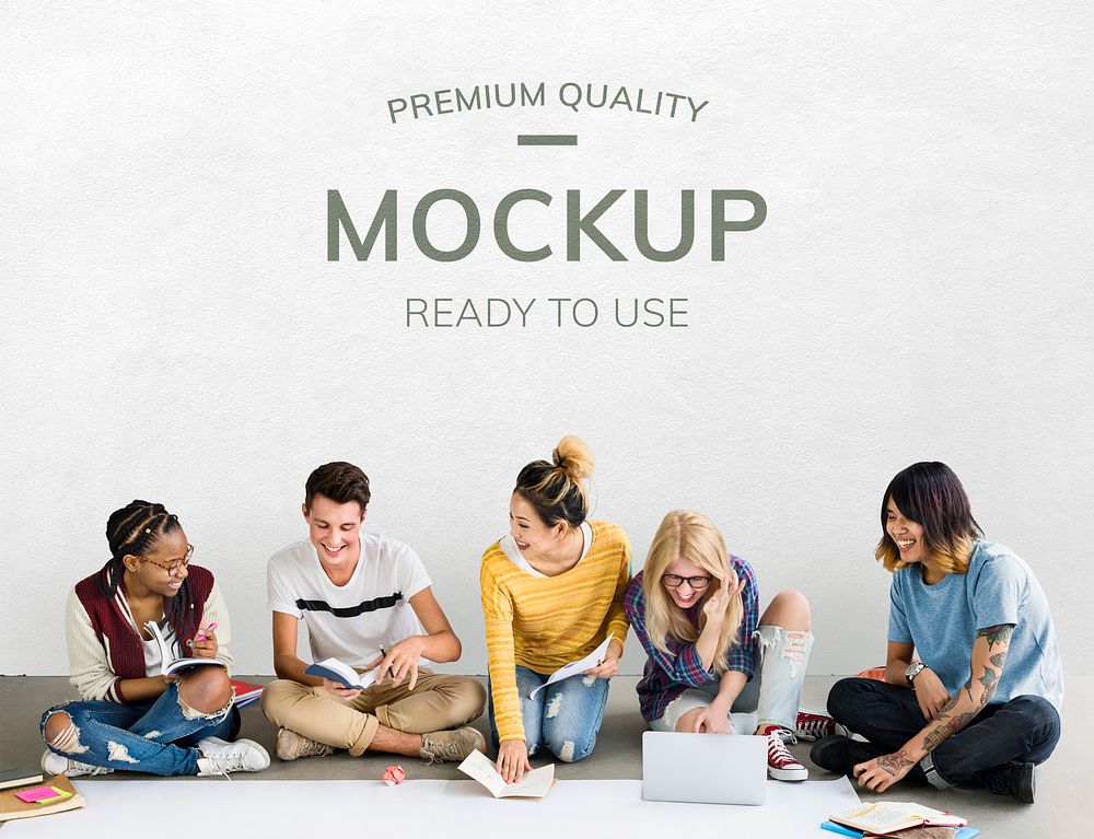 College Students Studying Mockup Images | Free Photos, PNG Stickers ...