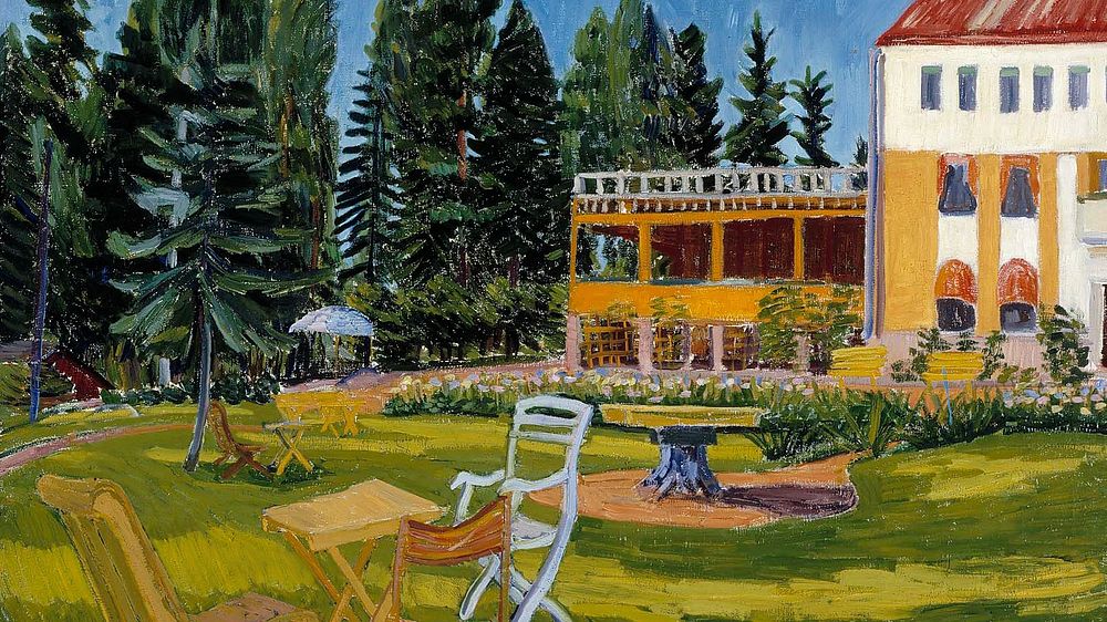 Backyard garden desktop wallpaper. Remixed | Premium Photo - rawpixel