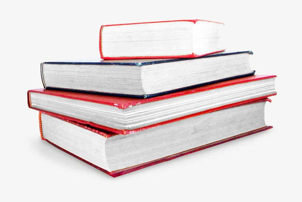 Stacked books isolated graphic psd | Premium PSD - rawpixel
