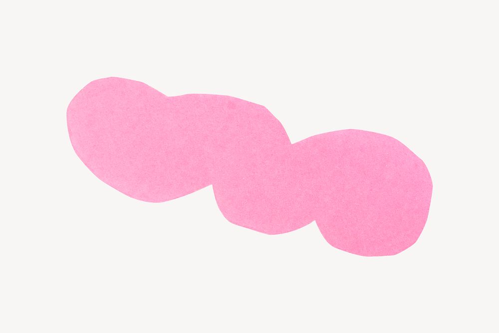 Pink doodle, cute abstract psd | Premium PSD - rawpixel