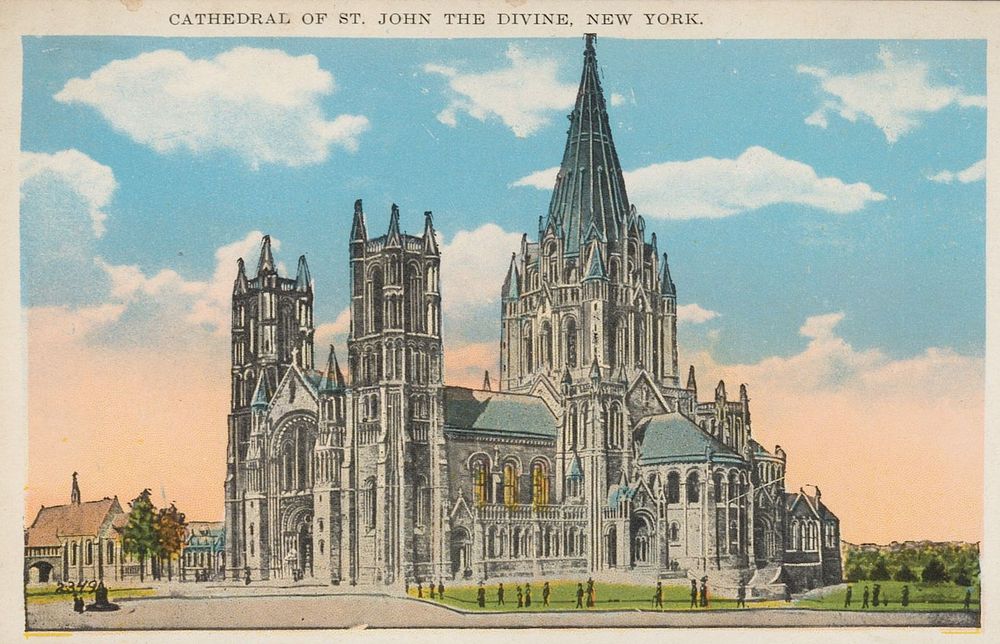 Cathedral St. John divine, New | Free Photo Illustration - rawpixel