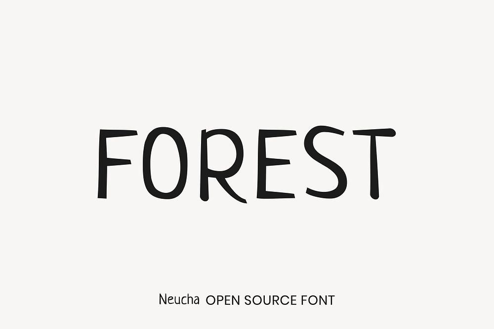 Neucha open source font Jovanny | Free Font Add-on - rawpixel