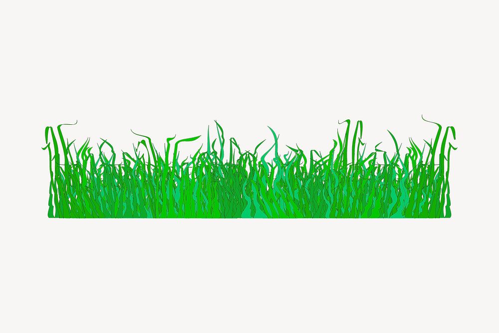 Green grass collage element, nature | Free PSD - rawpixel