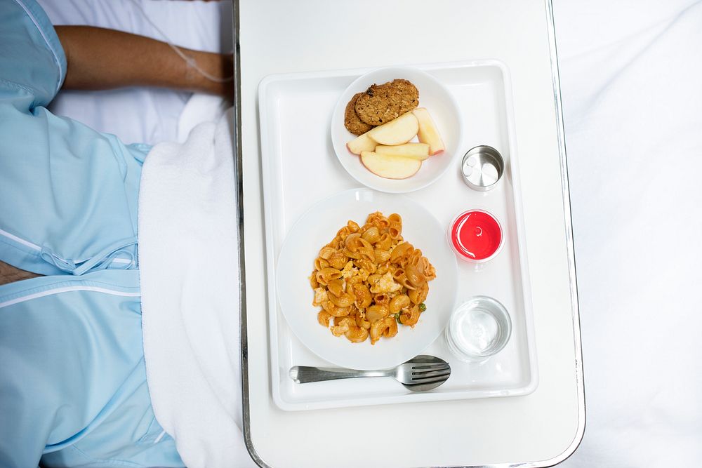 Patient eating hospital food | Premium Photo - rawpixel