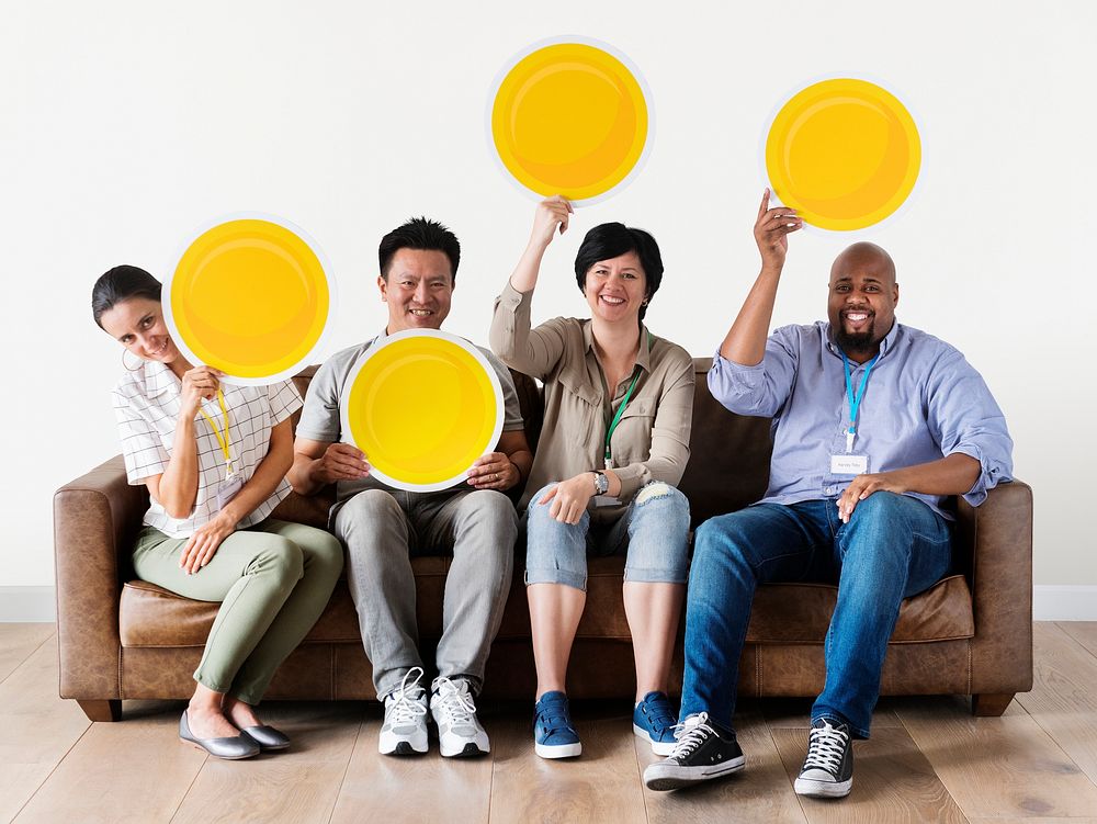 Diverse people with money currency | Premium PSD - rawpixel