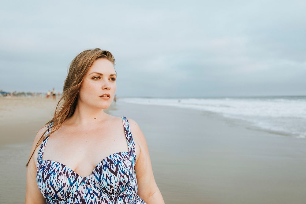 Confident Blond Plus Size Woman Photo Rawpixel