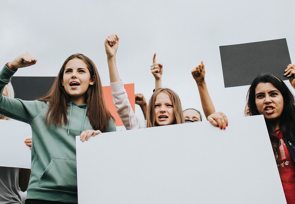 Group angry female activists is | Premium Photo - rawpixel