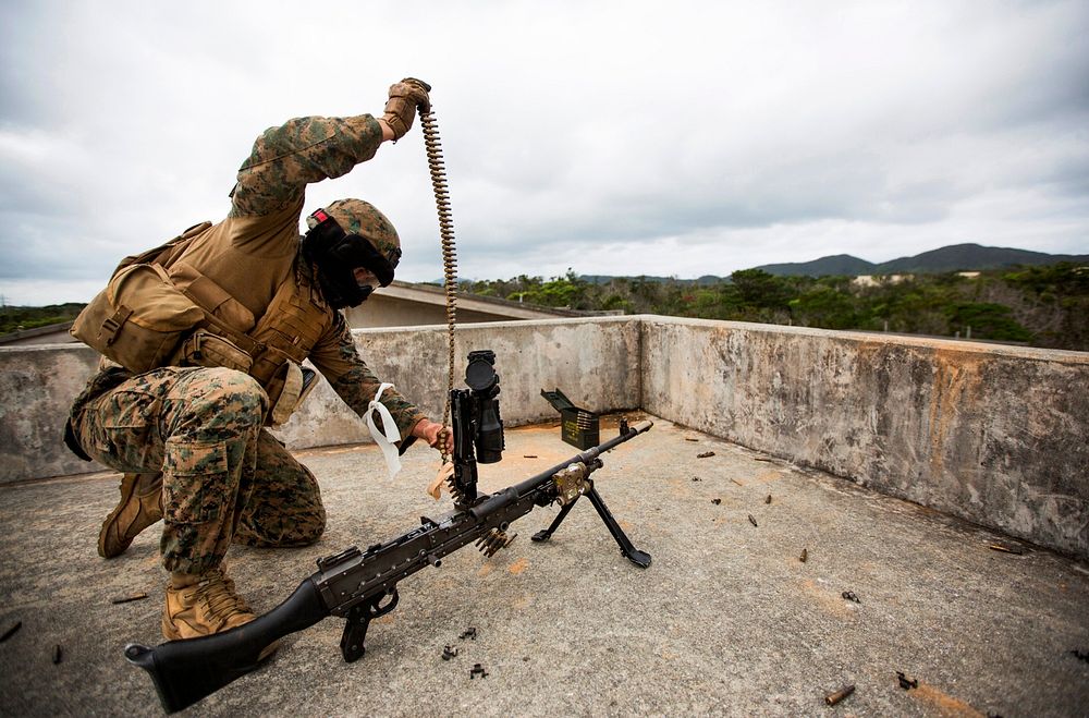 Lance Cpl. Wesley Rhea, machine | Free Photo - rawpixel