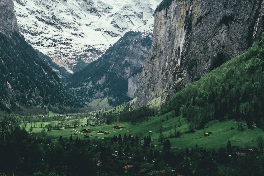 Swiss Mountain Valley | Free Photo - rawpixel