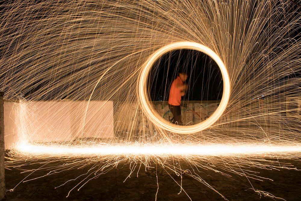Man Light Painting | Free Photo - rawpixel