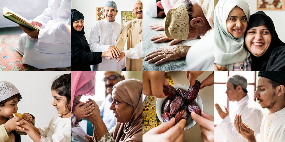 Compilation Muslim daily activities and | Premium Photo - rawpixel