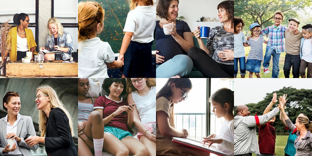 Compilation of friendship and community | Premium Photo - rawpixel