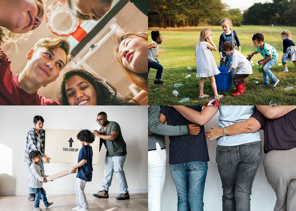 Compilation of friendship and community | Premium Photo - rawpixel