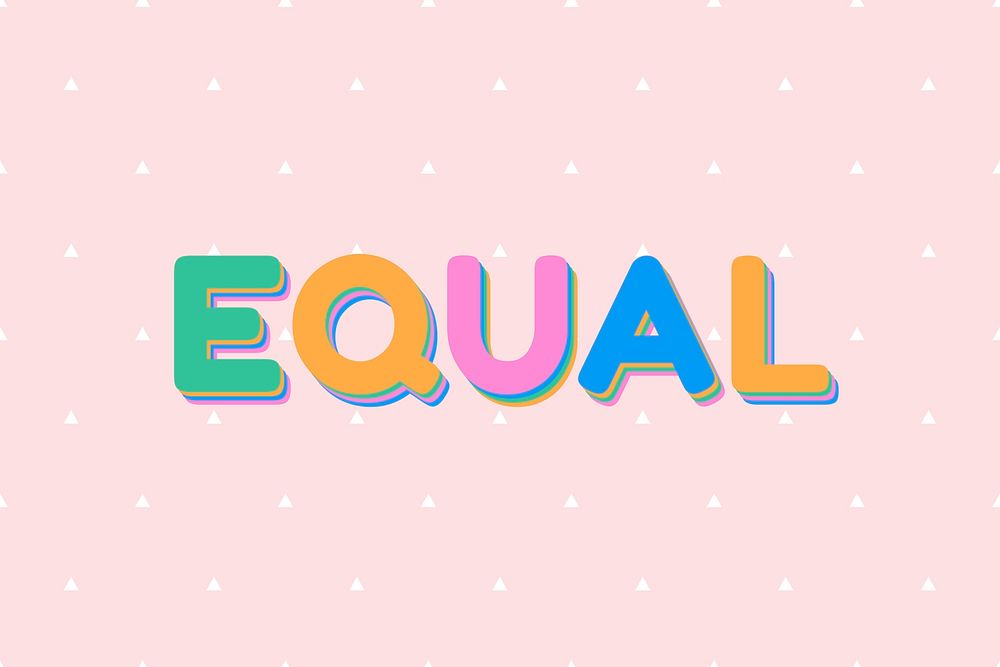 Equal text typography boldface font | Free Photo - rawpixel