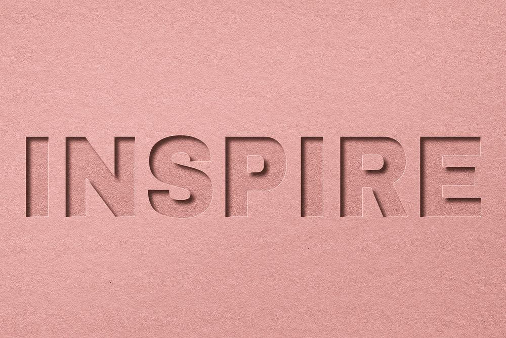 Inspire word clipart paper cut | Free Photo - rawpixel