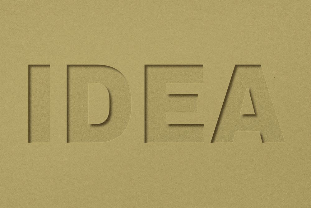 Idea word bold font typography | Free Photo - rawpixel