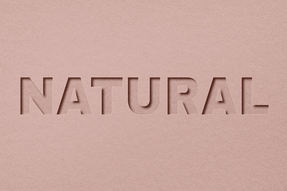 Natural word bold font typography | Free Photo - rawpixel