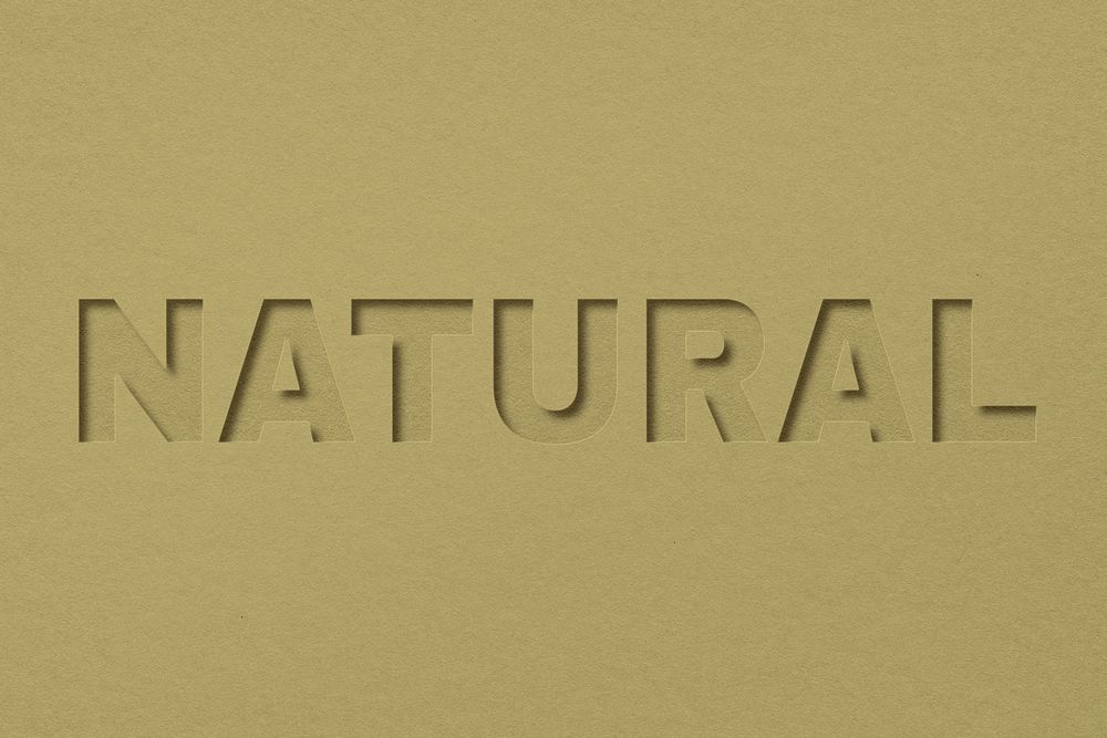 Natural word paper cut lettering | Free Photo - rawpixel