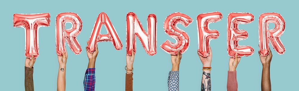 Hands holding transfer word balloon | Premium Photo - rawpixel