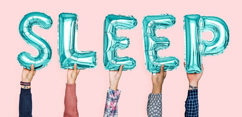 Hands holding sleep word in balloon | Premium Photo - rawpixel